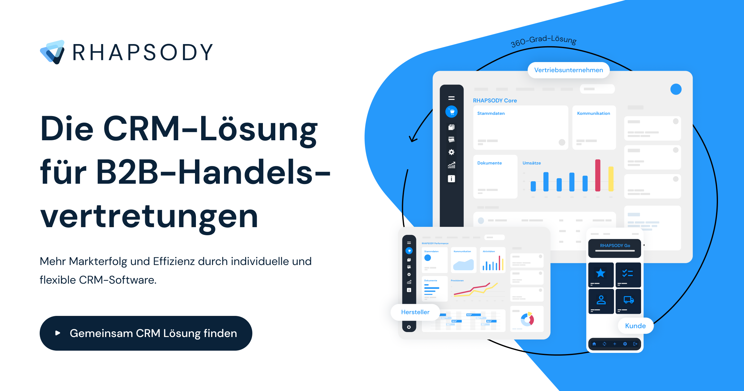 RHAPSODY: CRM-Lösungen für Handelsvertreter